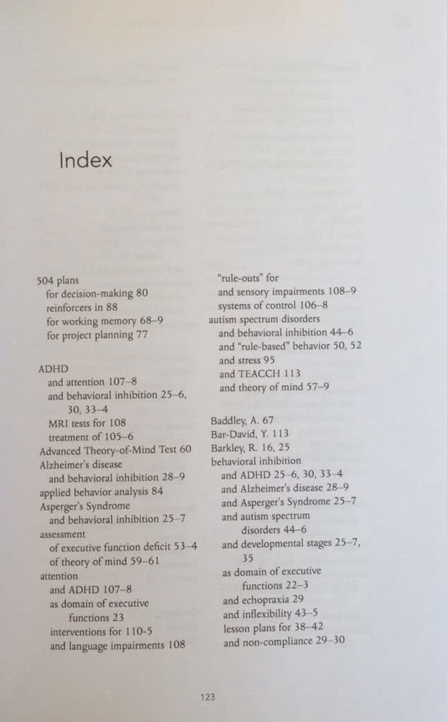 Executive Function Dysfunction - Sue Larkey