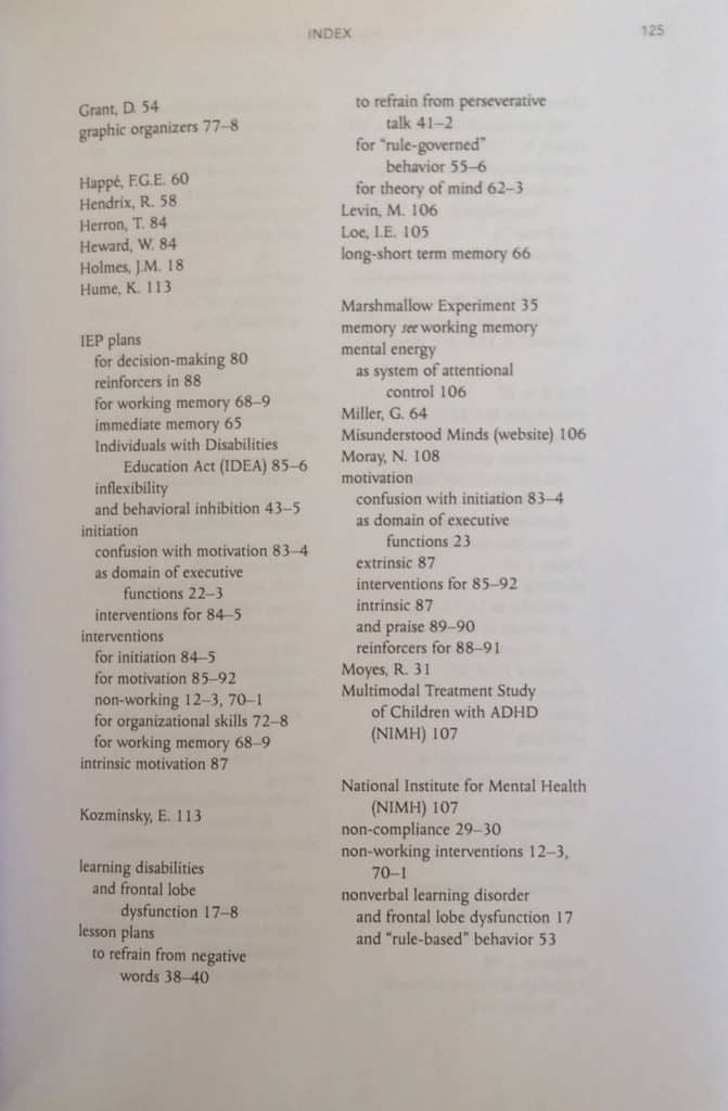 Executive Function Dysfunction - Sue Larkey