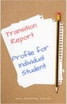Transition Cheat Sheets - Profile Report and 10 Things About Me - Sue ...