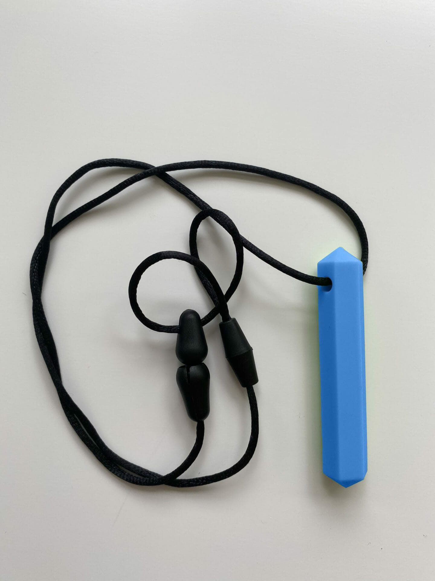 Chewable Jewellery - Tube Necklace (Blue) - Sue Larkey
