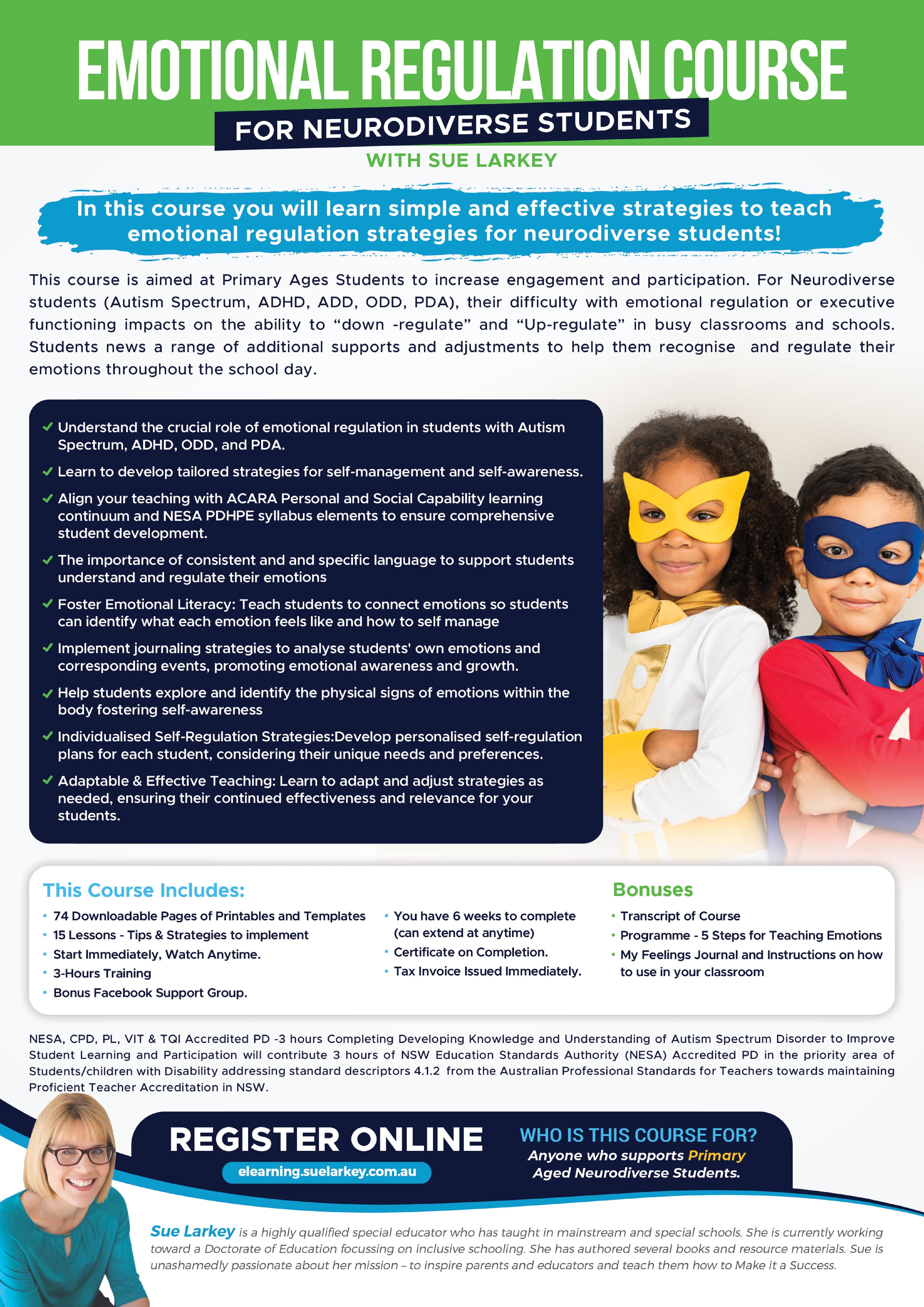 Regulation of Emotion And How You Can Help - Sue Larkey